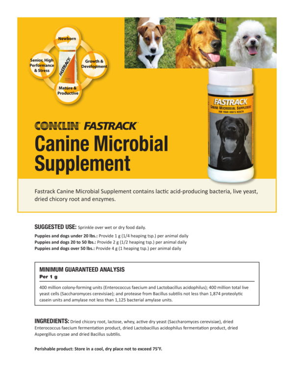 FASTRACK® CANINE MICROBIAL SUPPLEMENT