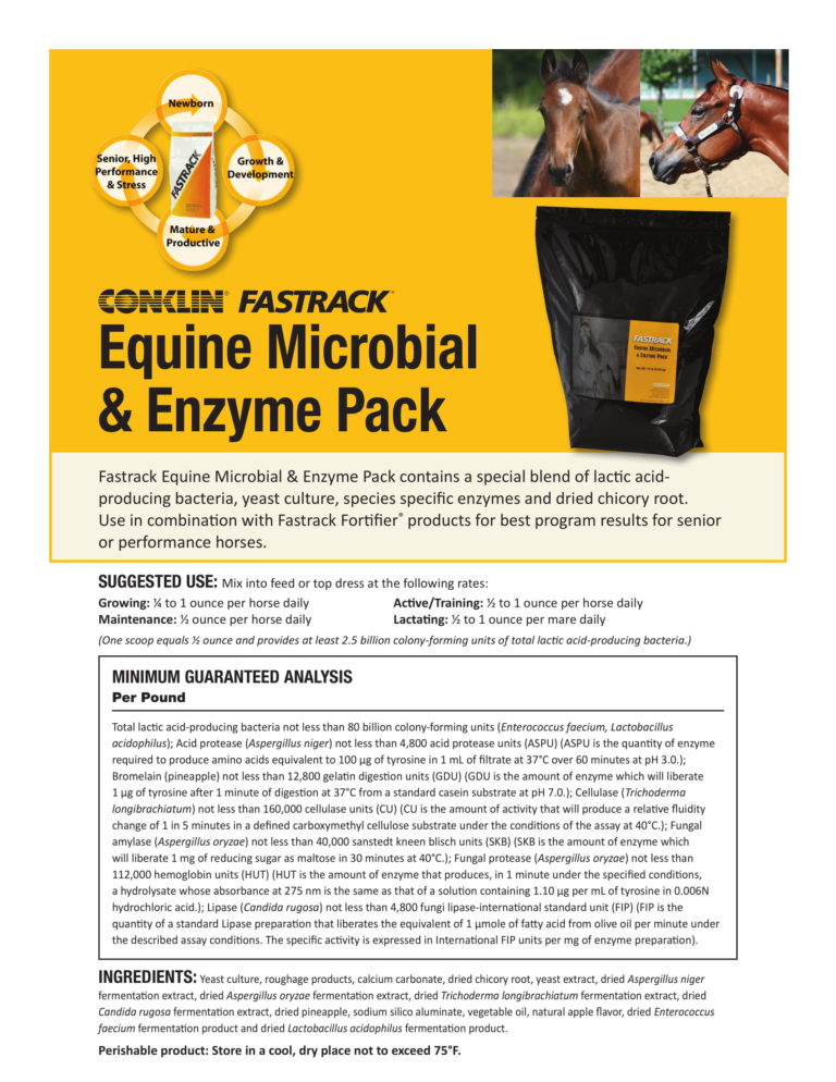 FASTRACK EQUINE MICROBIAL & ENZYME PACK