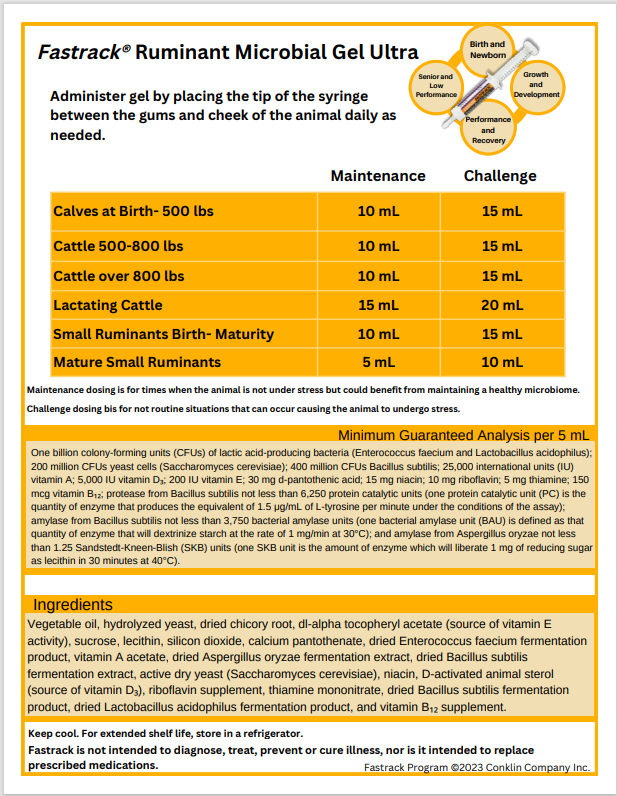 FASTRACK® RUMINANT GEL ULTRA